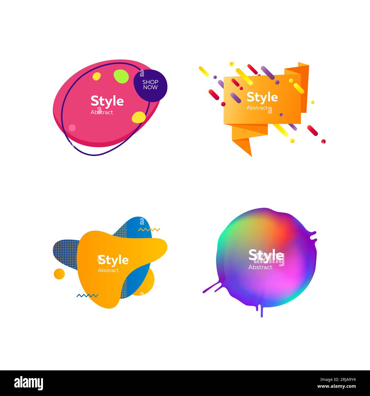 Set of creative abstract graphic elements Stock Vector Image & Art - Alamy