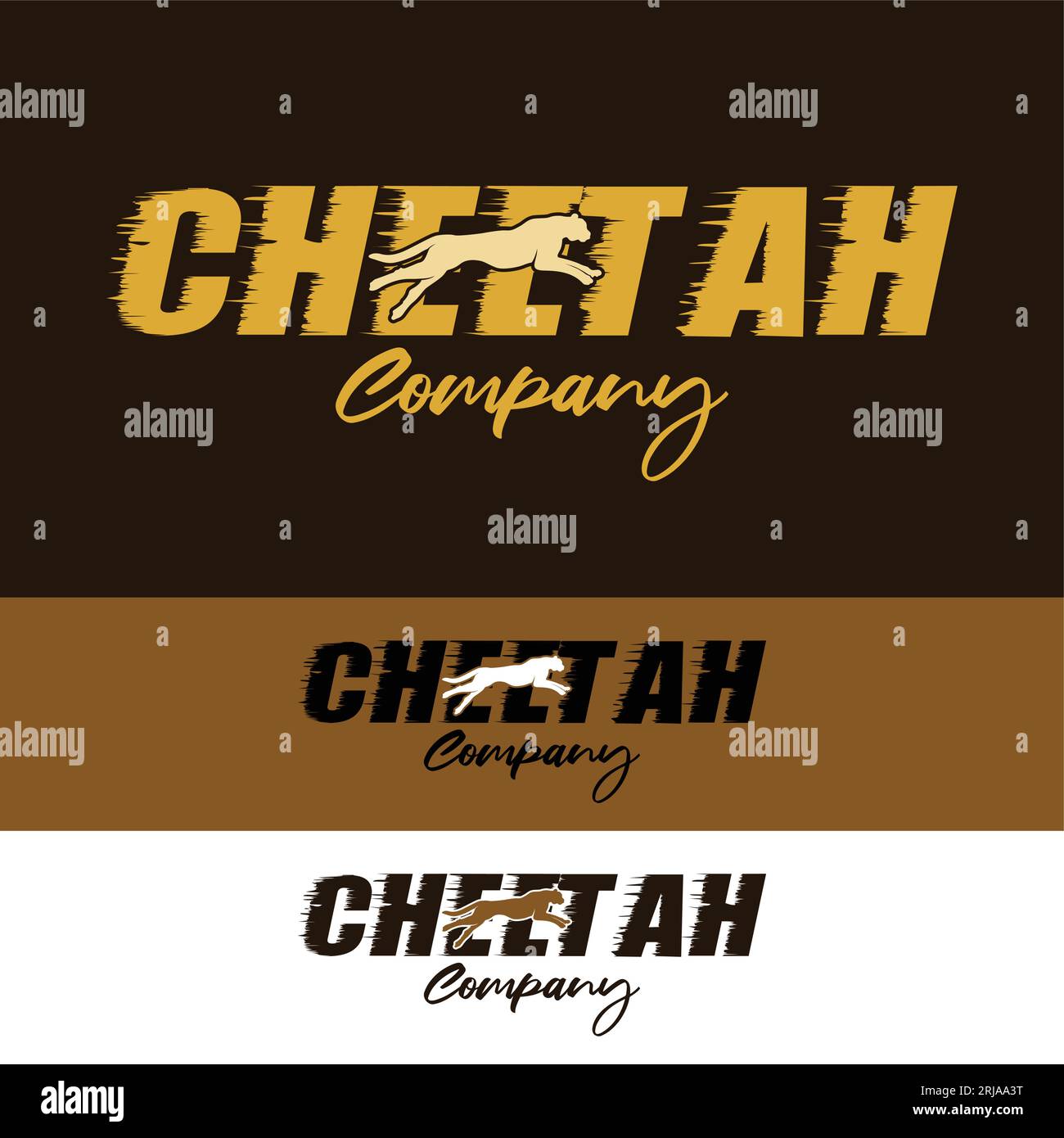 Cheetah Writing Logo With Cheetah Icon Puma Jaguar jump design ...
