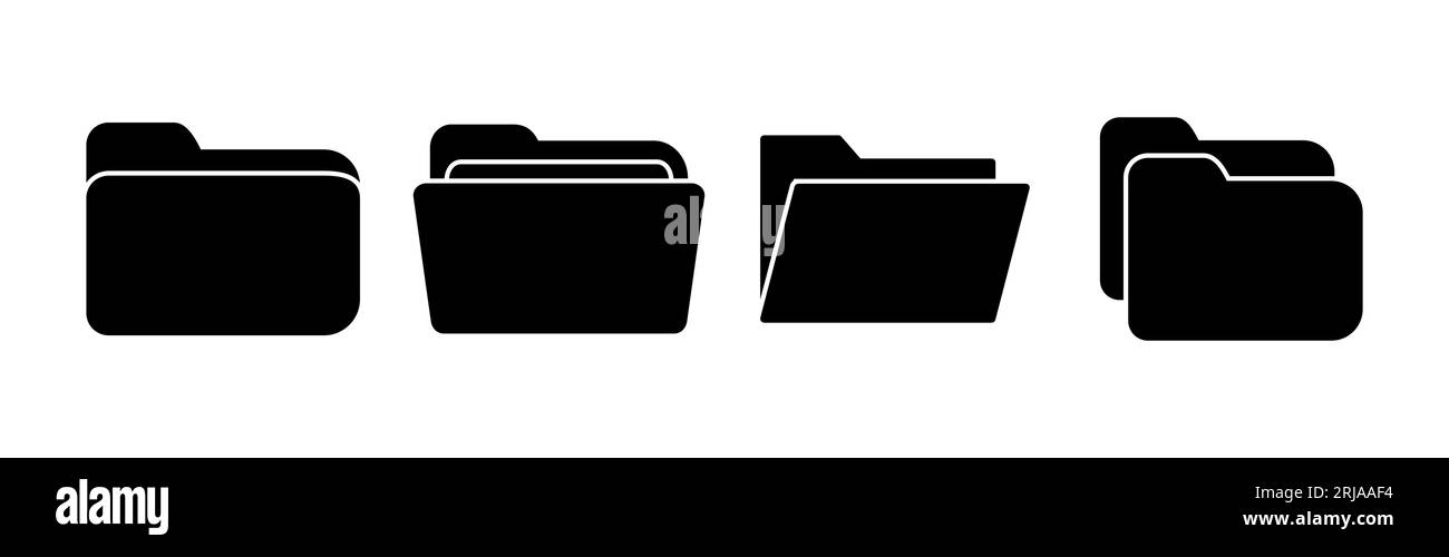 Folder icon vector. document folder icon Stock Vector Image & Art - Alamy