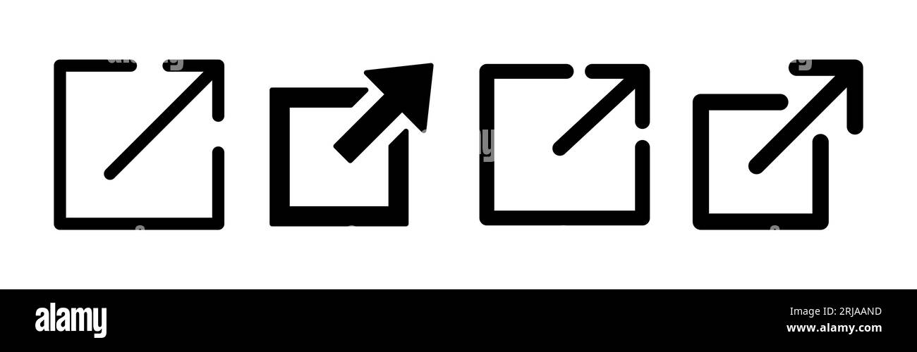 External link icon vector. hyperlink chain symbol. download, share ...