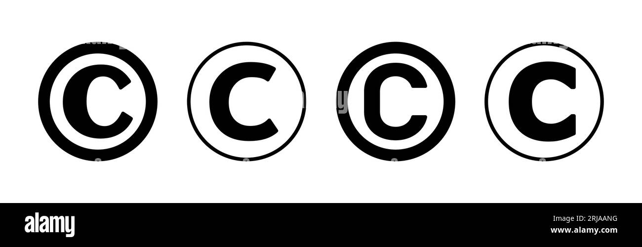Copyright icon vector. copyright symbol Stock Vector Image & Art - Alamy