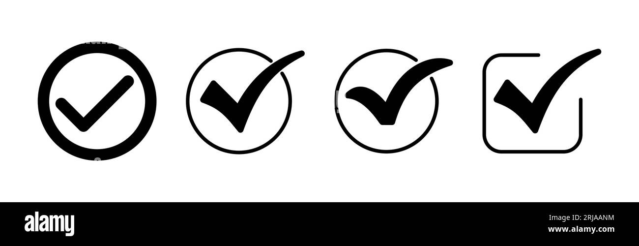 check icon vector. check mark icon. check list button icon Stock Vector Image & Art - Alamy