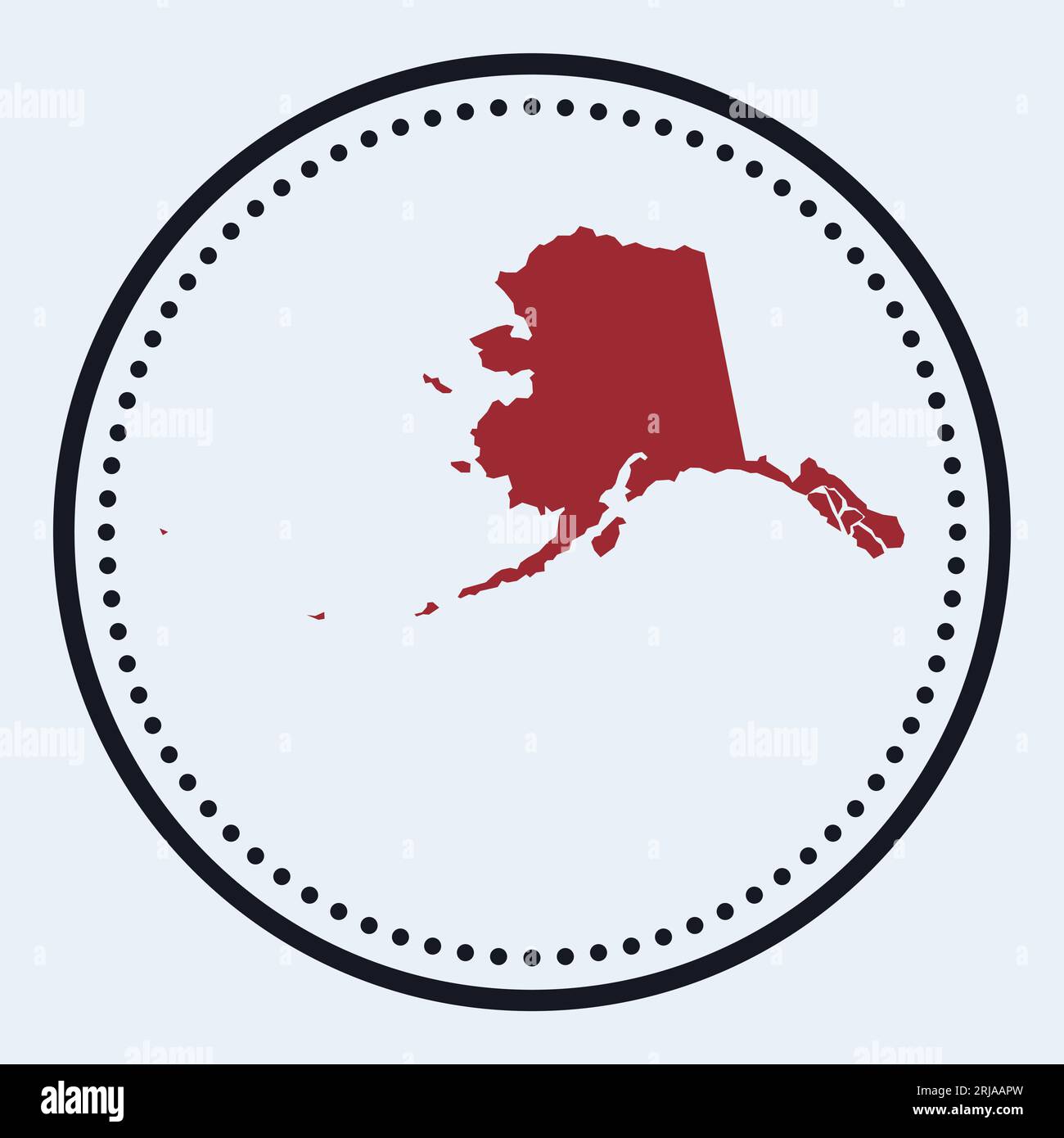 Alaska vector outline map hi-res stock photography and images - Alamy