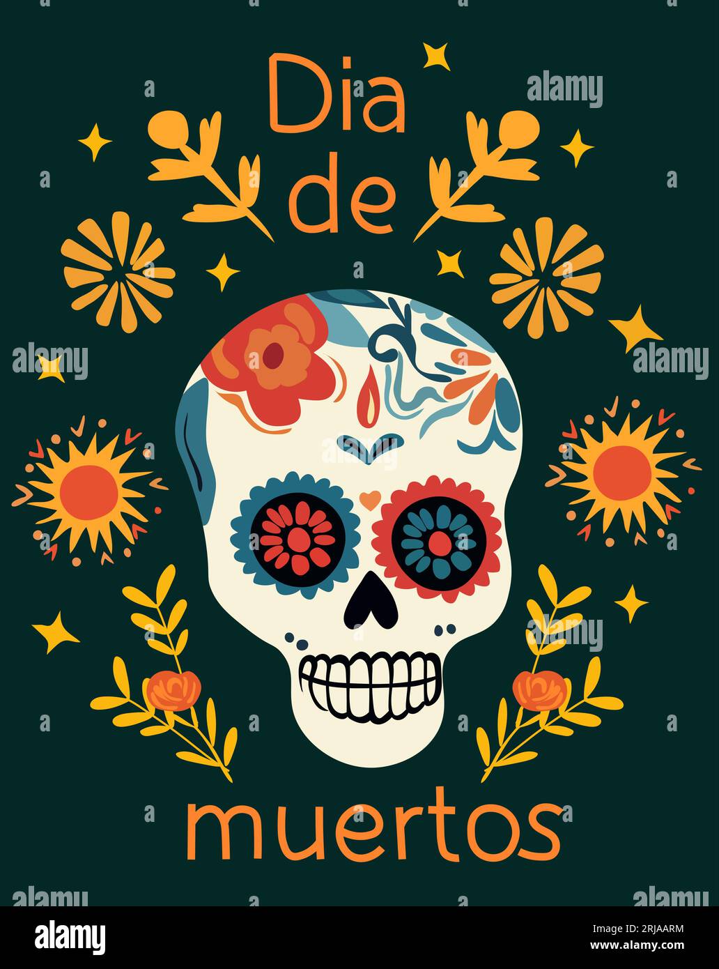 Dia de los Muertos, Day of the Dead celebration in Mexico with ...