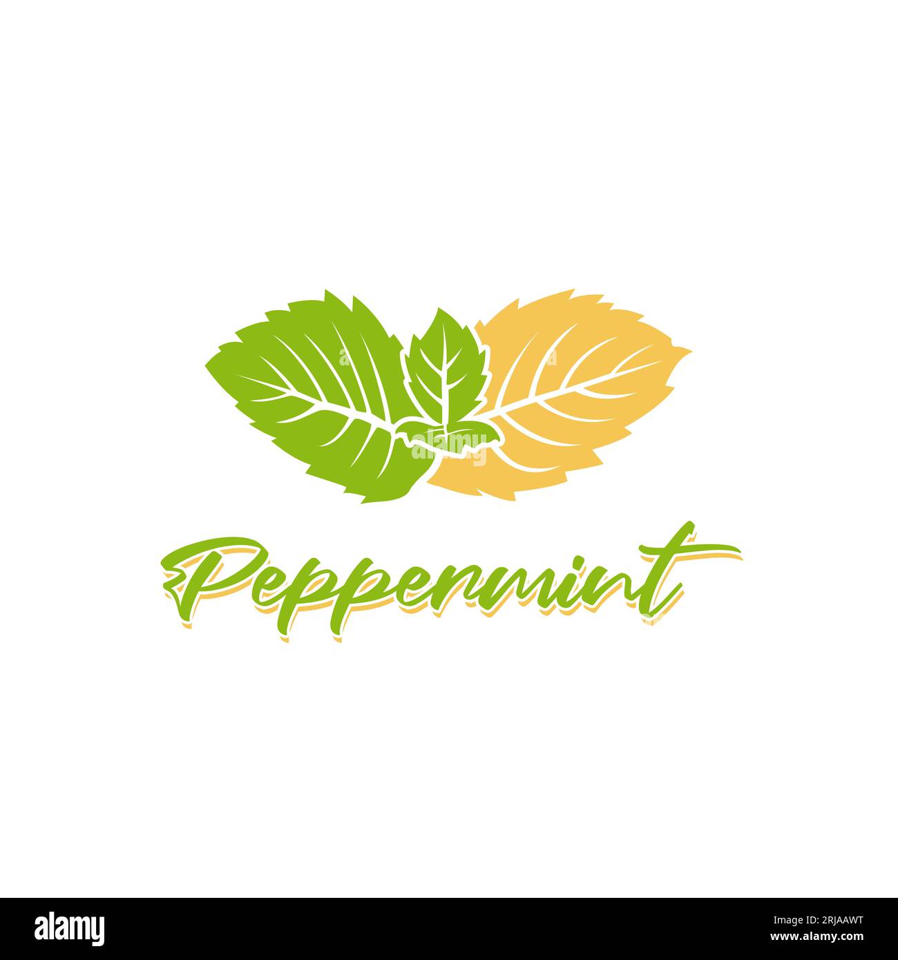 Peppermint Mint leaves logo design inspiration Stock Vector Image & Art ...
