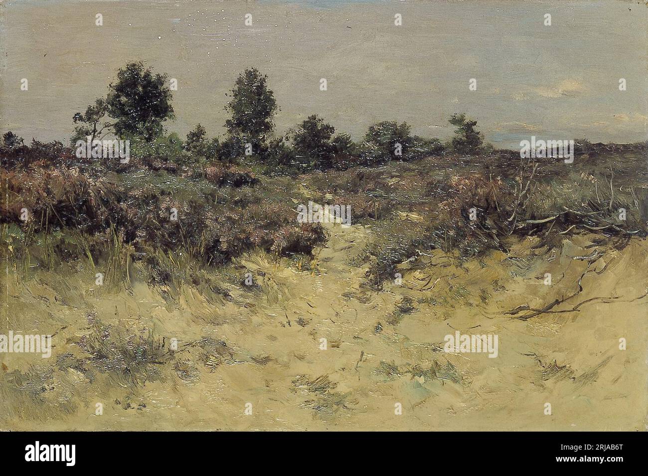 Heideland 1850 by Johannes Hubertus Leonardus de Haas Stock Photo - Alamy