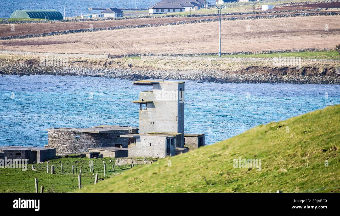 Scapa flow coastal defences hi-res stock photography and images - Alamy