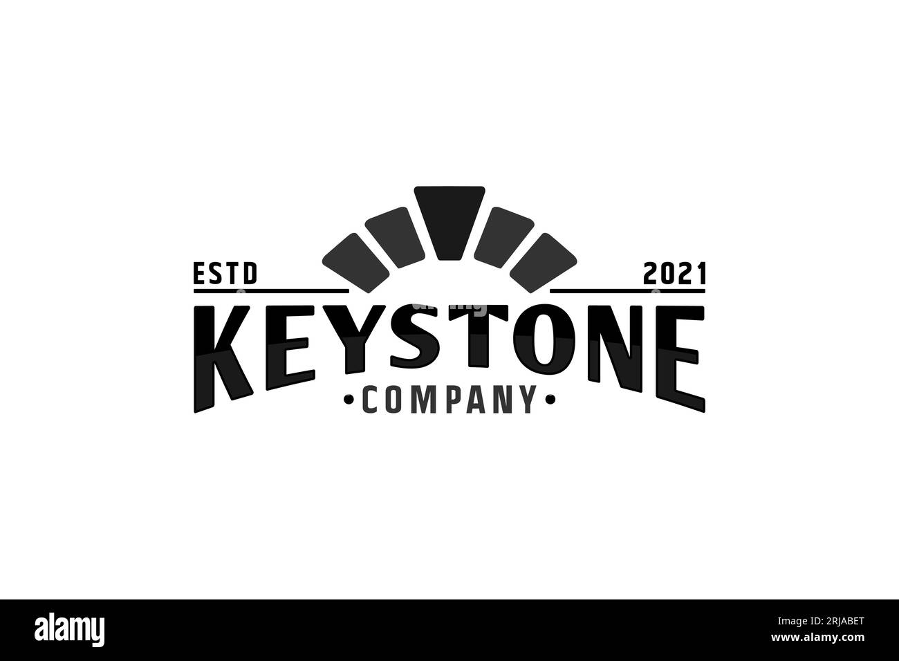modern typography keystone for company logo design Stock Vector Image ...