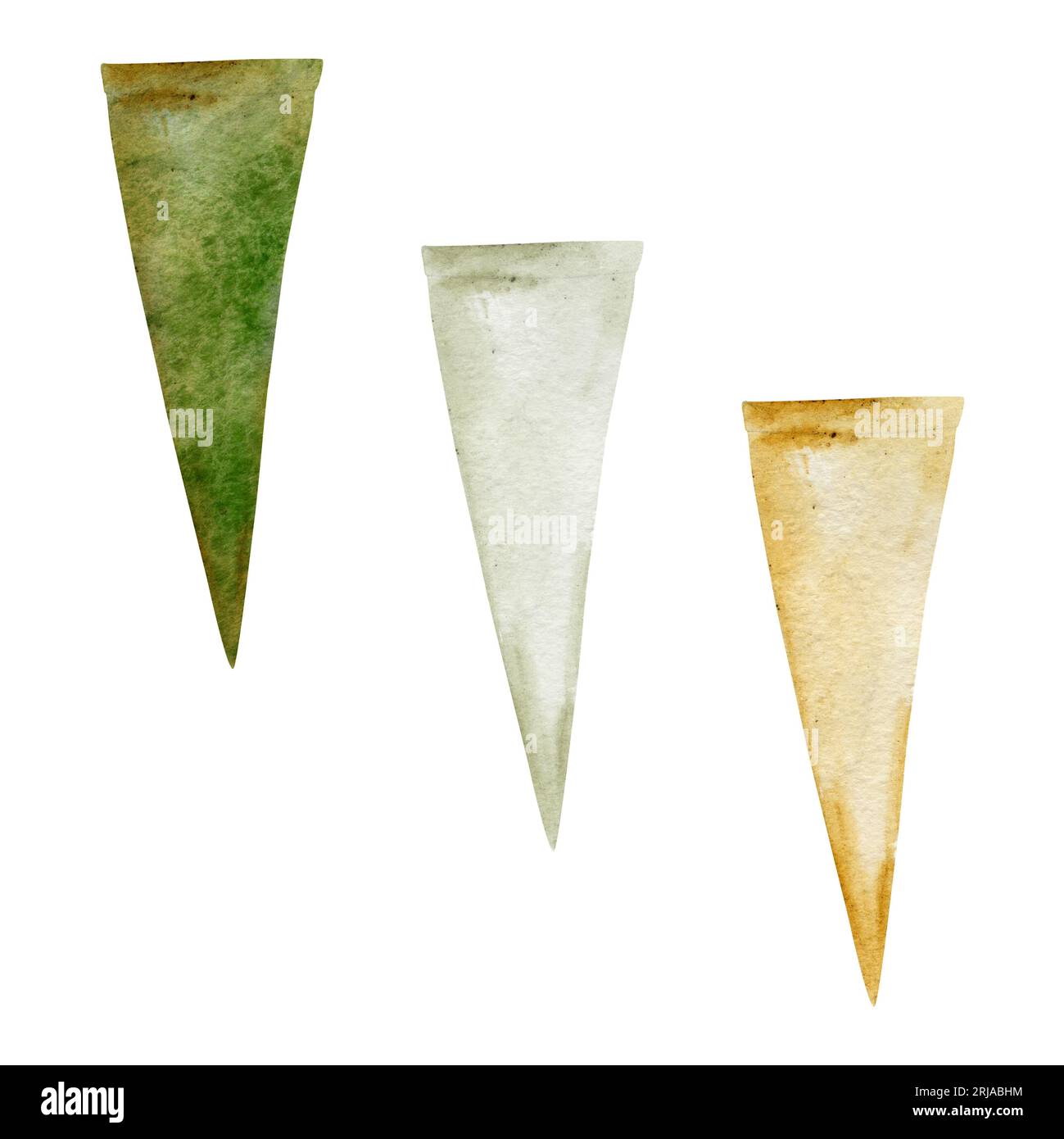 Watercolor hand drawn illustration, Saint Patrick holiday. National ...