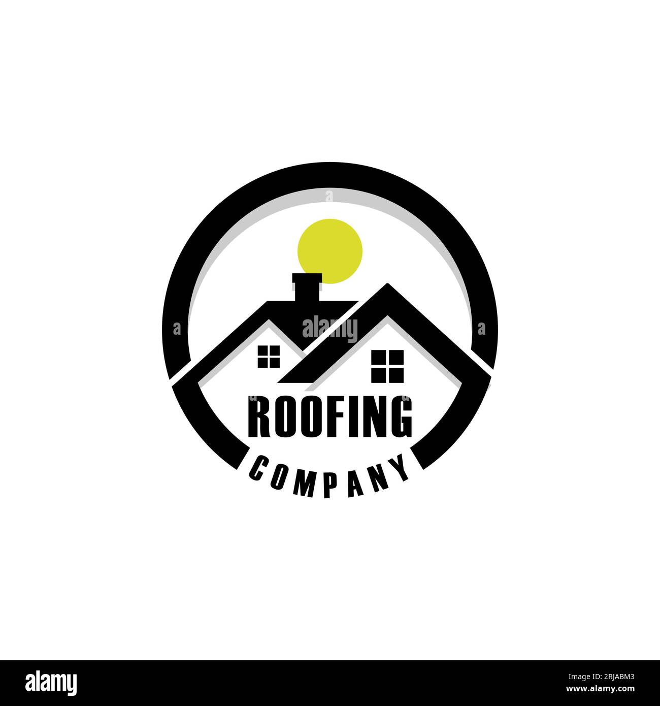 Roofing logo hi-res stock photography and images - Alamy