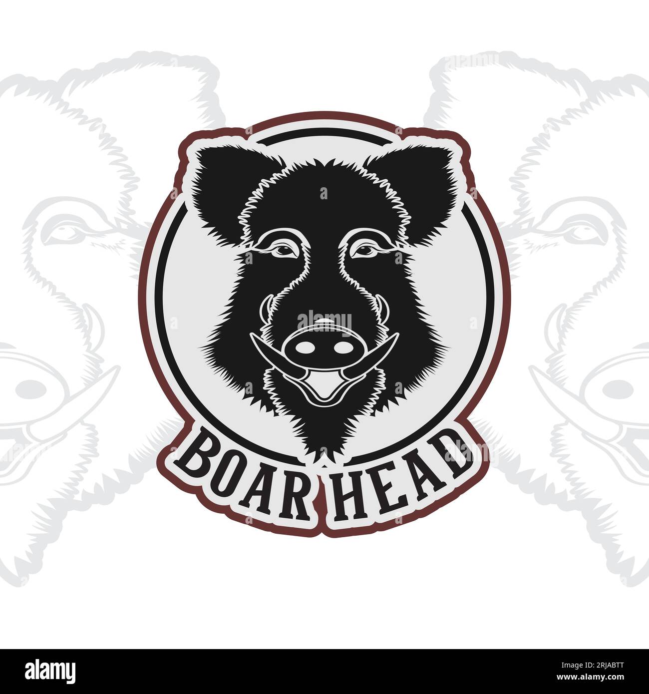 Boar Pig Swine Hog Face Head Vector Design Inspiration Stock Vector ...