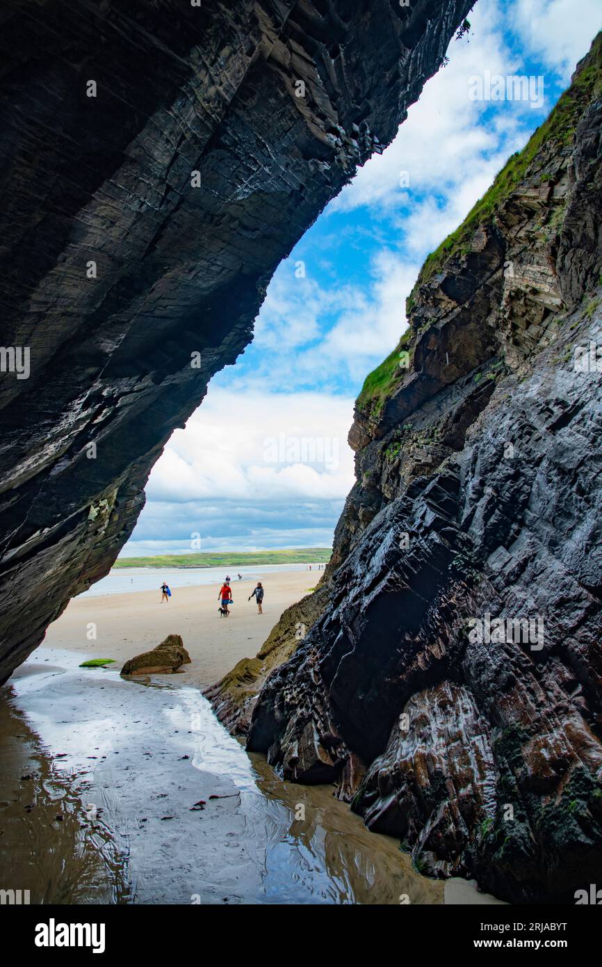 Maghera caves beach hi-res stock photography and images - Alamy
