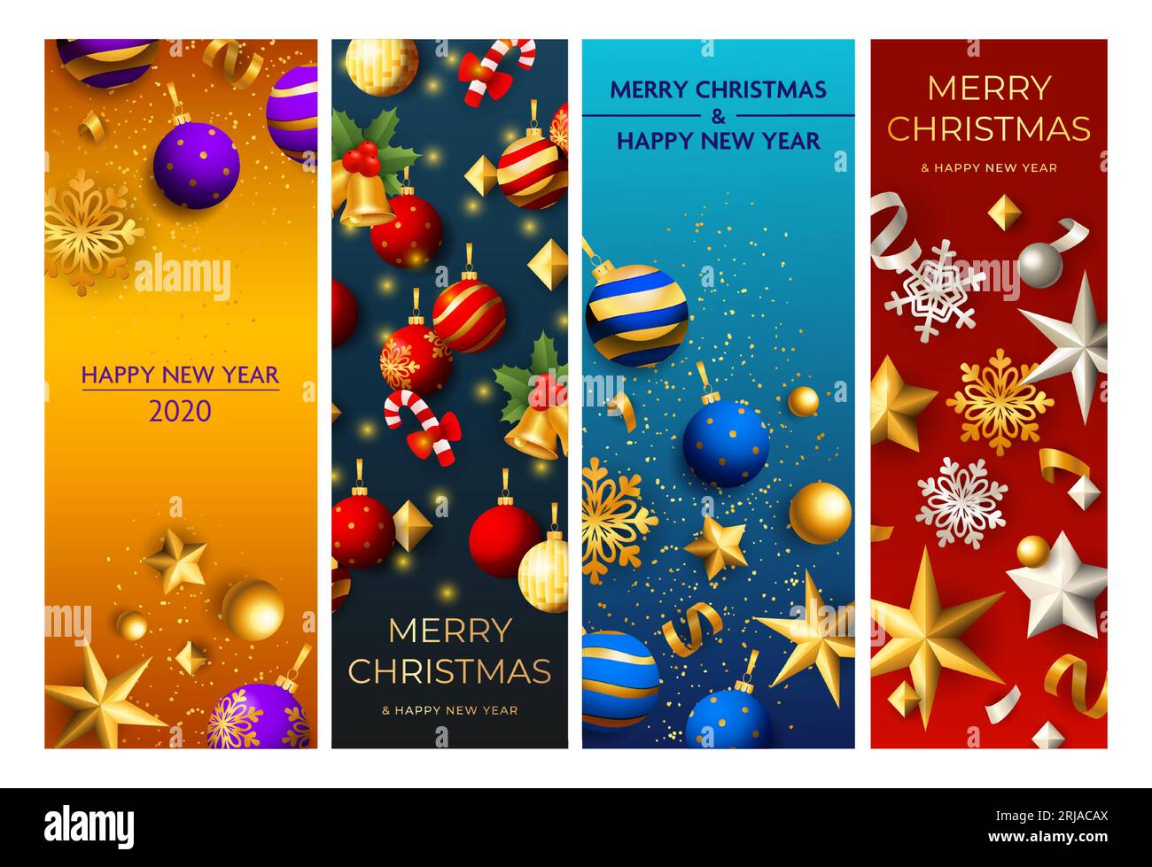 Christmas invitation postcard collage Cut Out Stock Images & Pictures ...