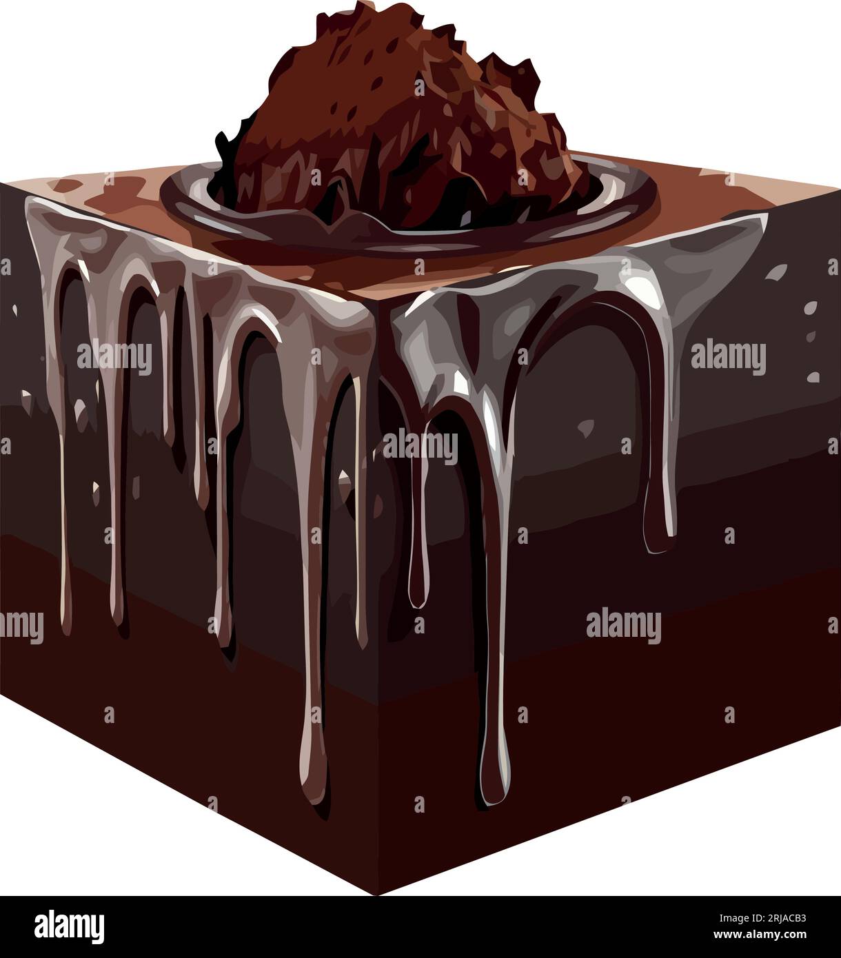 Chocolate fudge sauce Stock Vector Images - Alamy