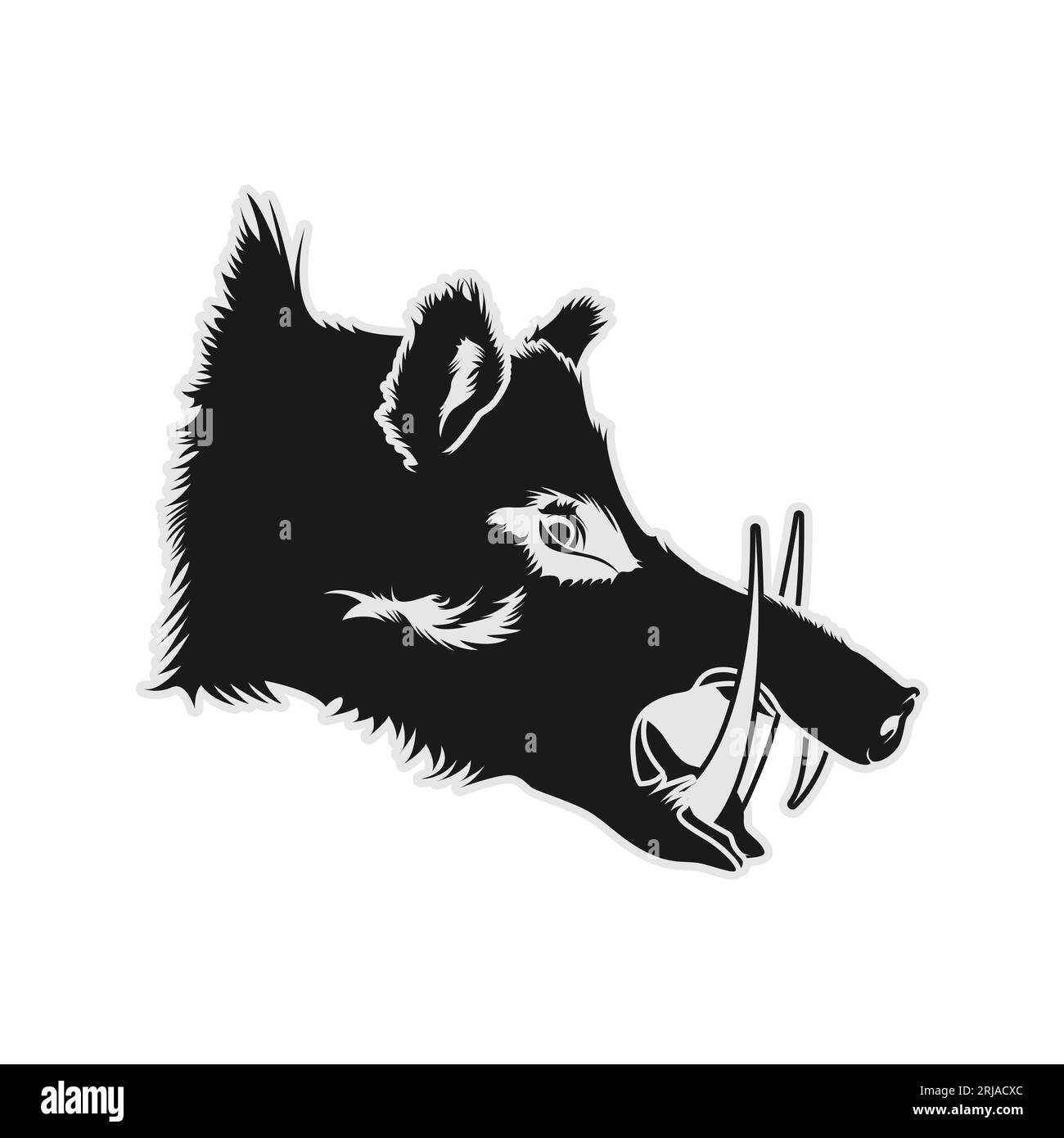 Pig clipart Black and White Stock Photos & Images - Alamy