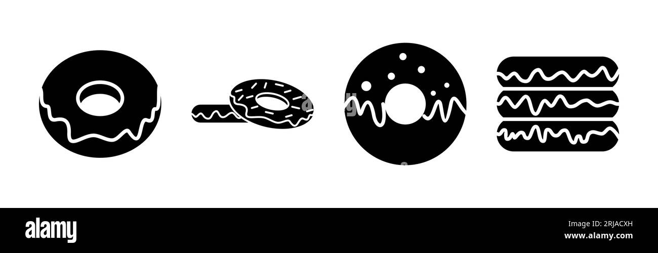 Donut icon vector. doughnut icon. donut logo Stock Vector Image & Art ...