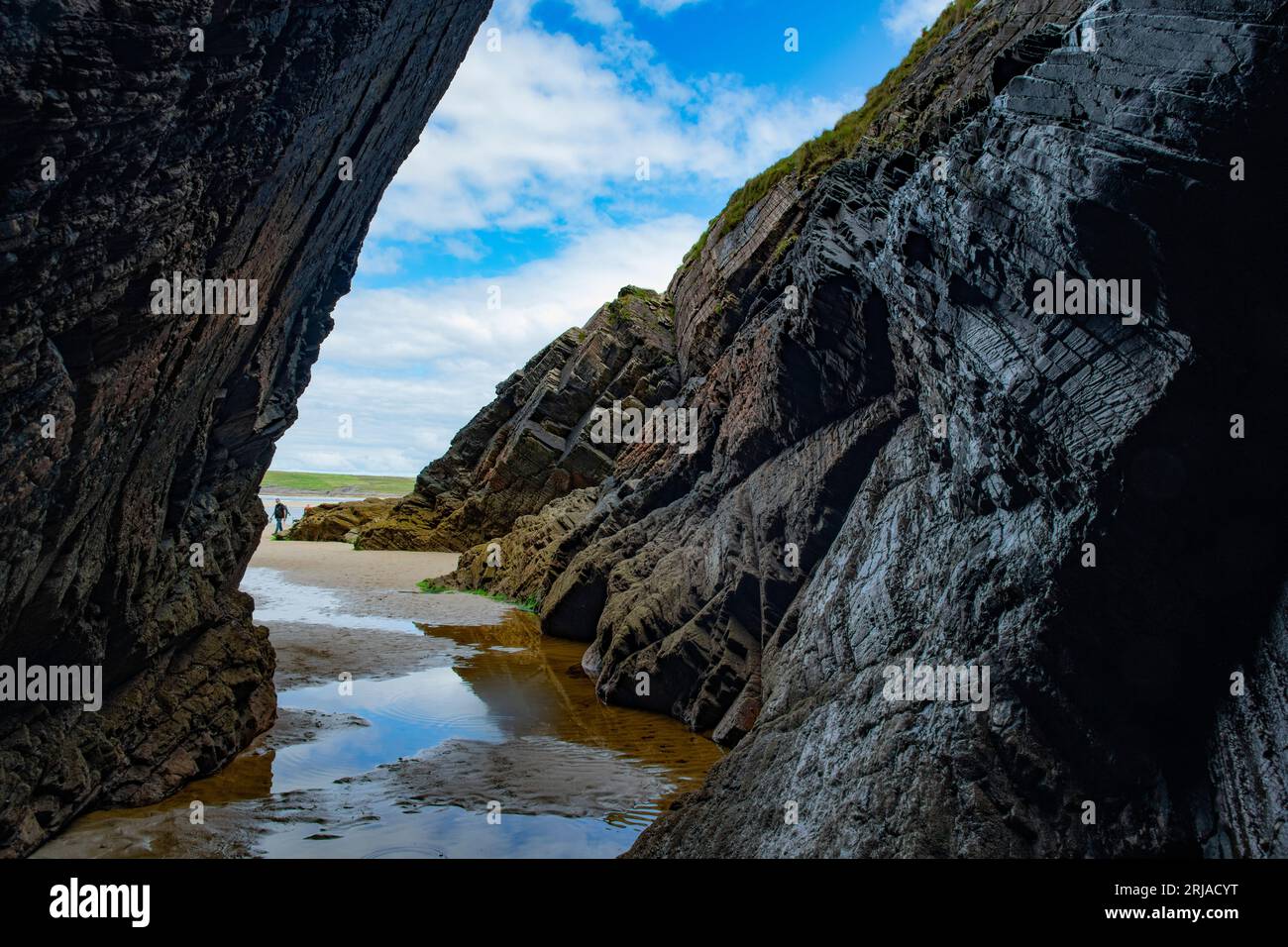 Maghera caves beach hi-res stock photography and images - Alamy