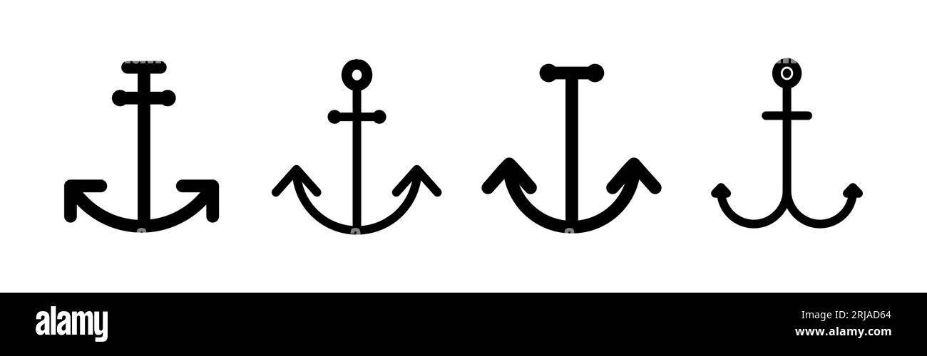 Anchor icon vector. Anchor sign. marine symbol Stock Vector Image & Art ...