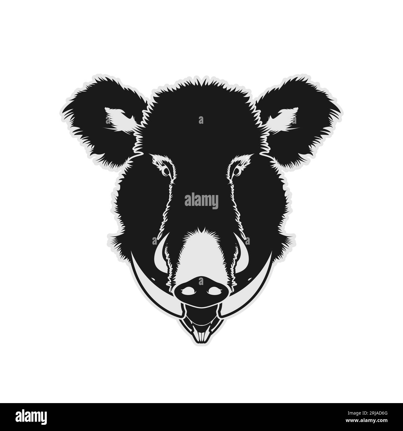 Pig angry Black and White Stock Photos & Images - Alamy