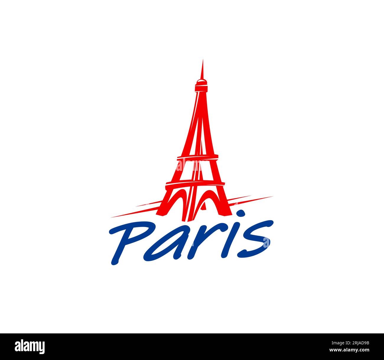 Paris Eiffel tower emblem. French journey building, Paris famous ...