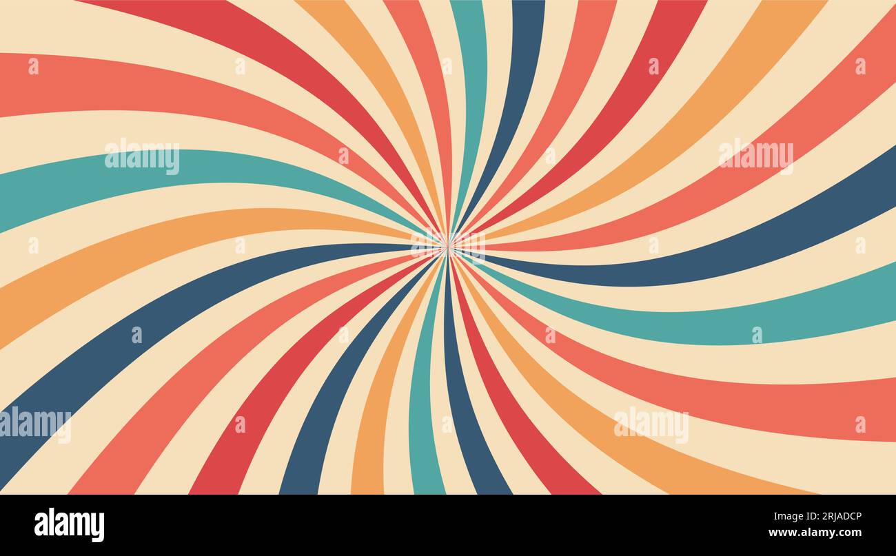 Carnival or circus retro sunlight rays background layout, vintage sunbeam burst. Party poster ...