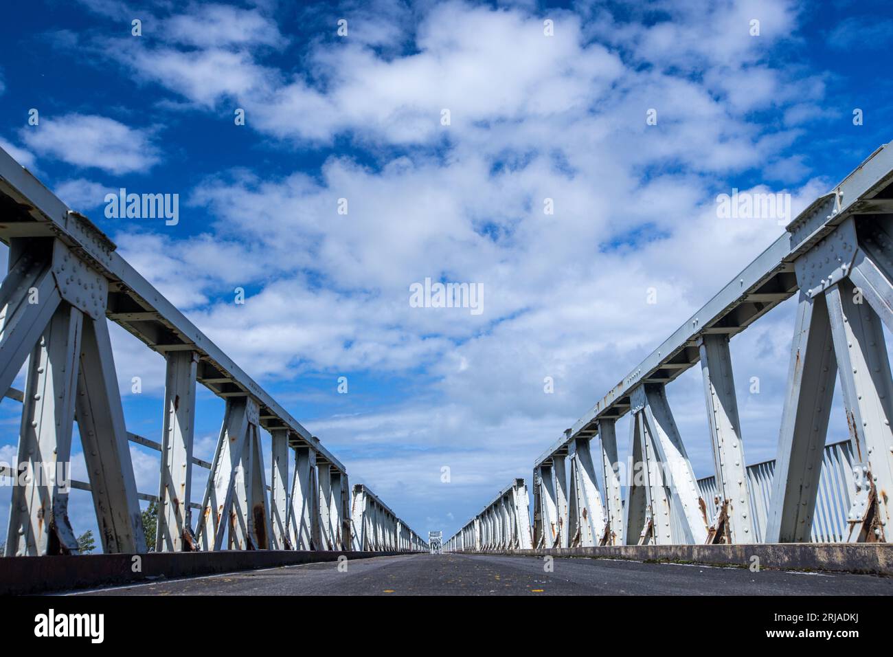 Pruchten, Germany. 10th Aug, 2023. The old open Meinigen Bridge between ...