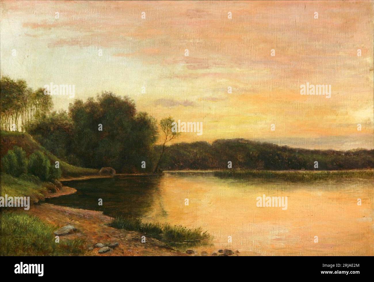 Landscape at Salten Langsø. between 1851 and 1895 by Carl Frederik ...