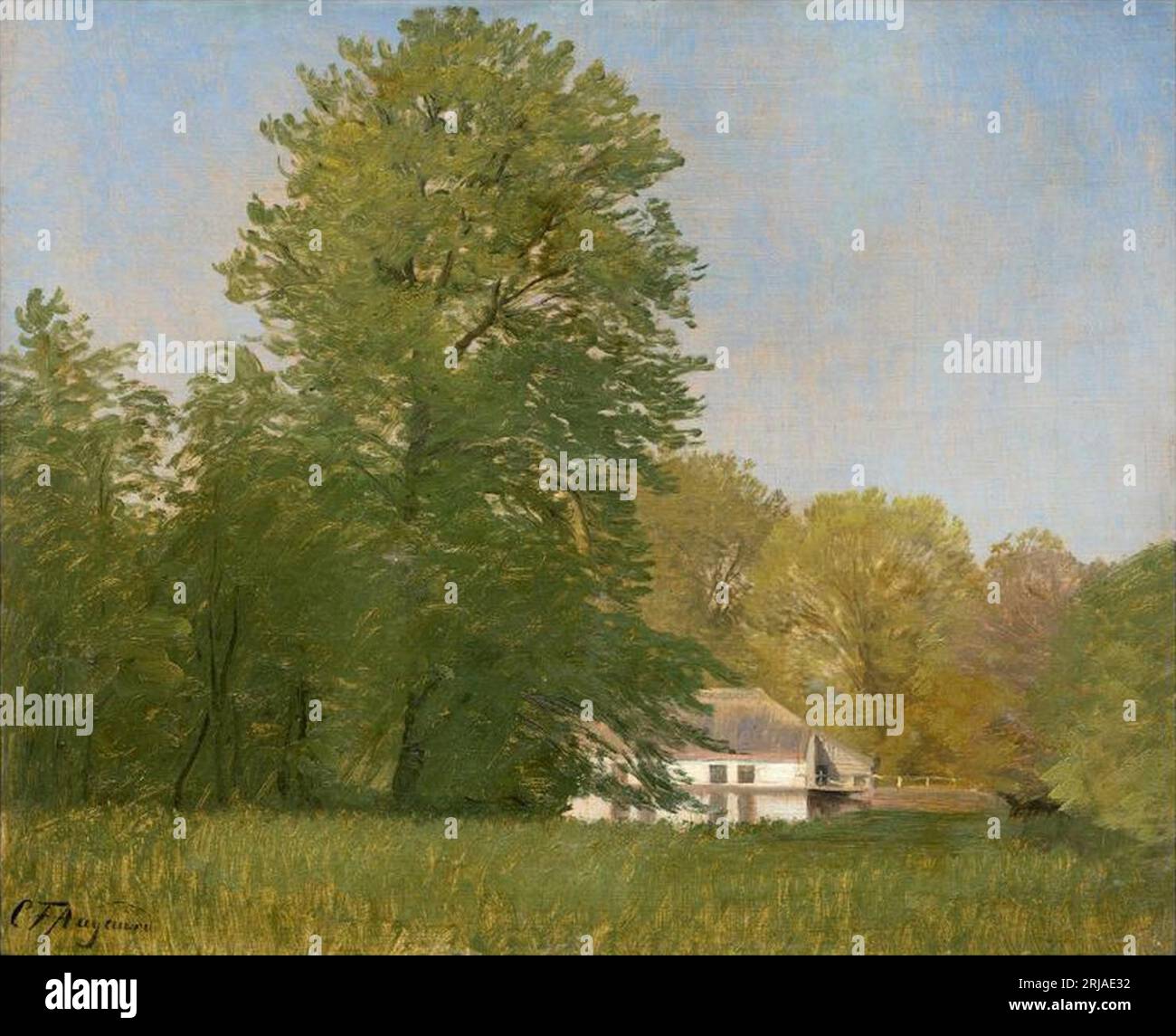 Summer landscape with a farmhouse. between 1851 and 1895 by Carl ...