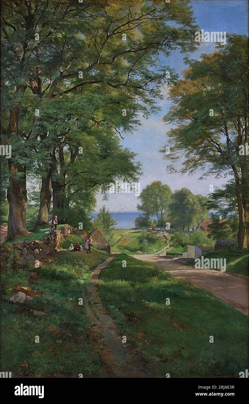 Woodlands near the coast of Øresund. 1894 by Carl Frederik Aagaard ...