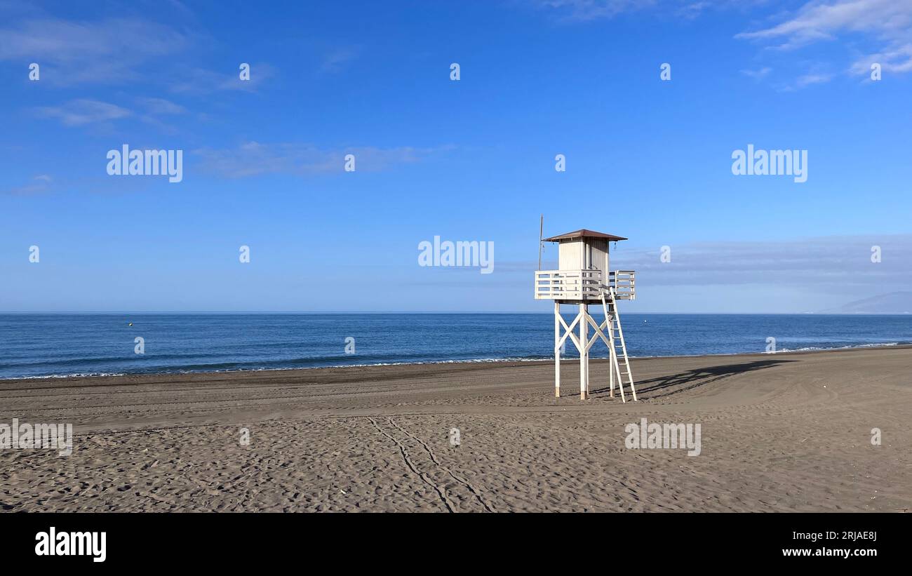 Blue lifeguard booth on hi-res stock photography and images - Alamy