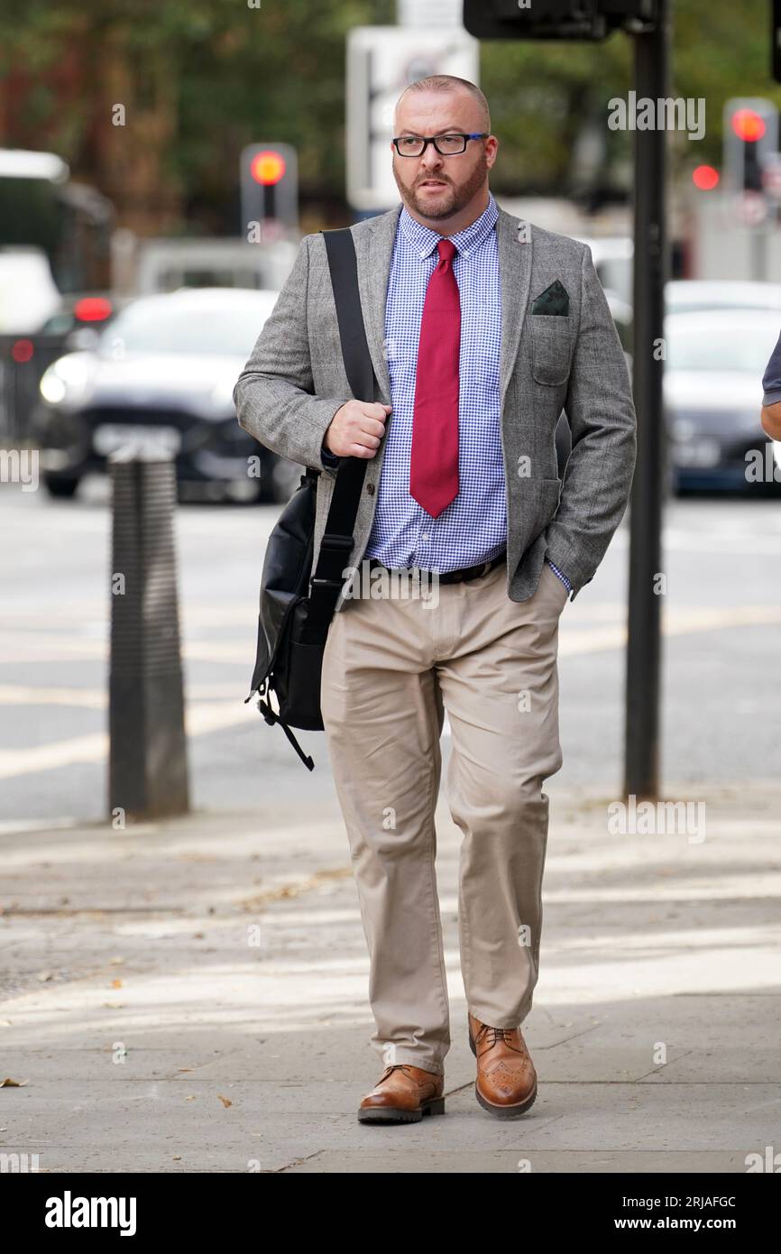 British Transport Police officer Pc Kerry Reynolds, 45, arrives at ...