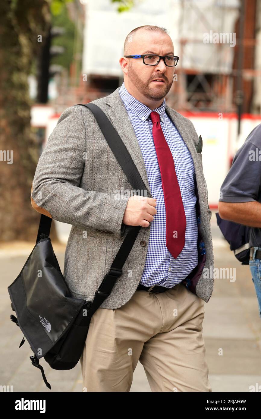 British Transport Police officer Pc Kerry Reynolds, 45, arrives at ...