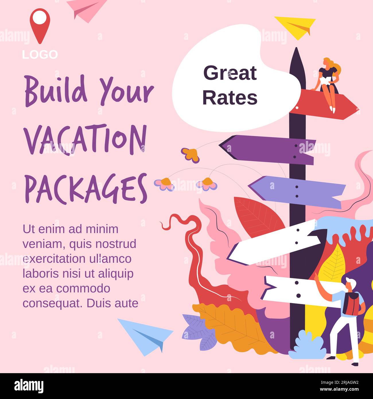 Visit visiting vacation Stock Vector Images - Alamy