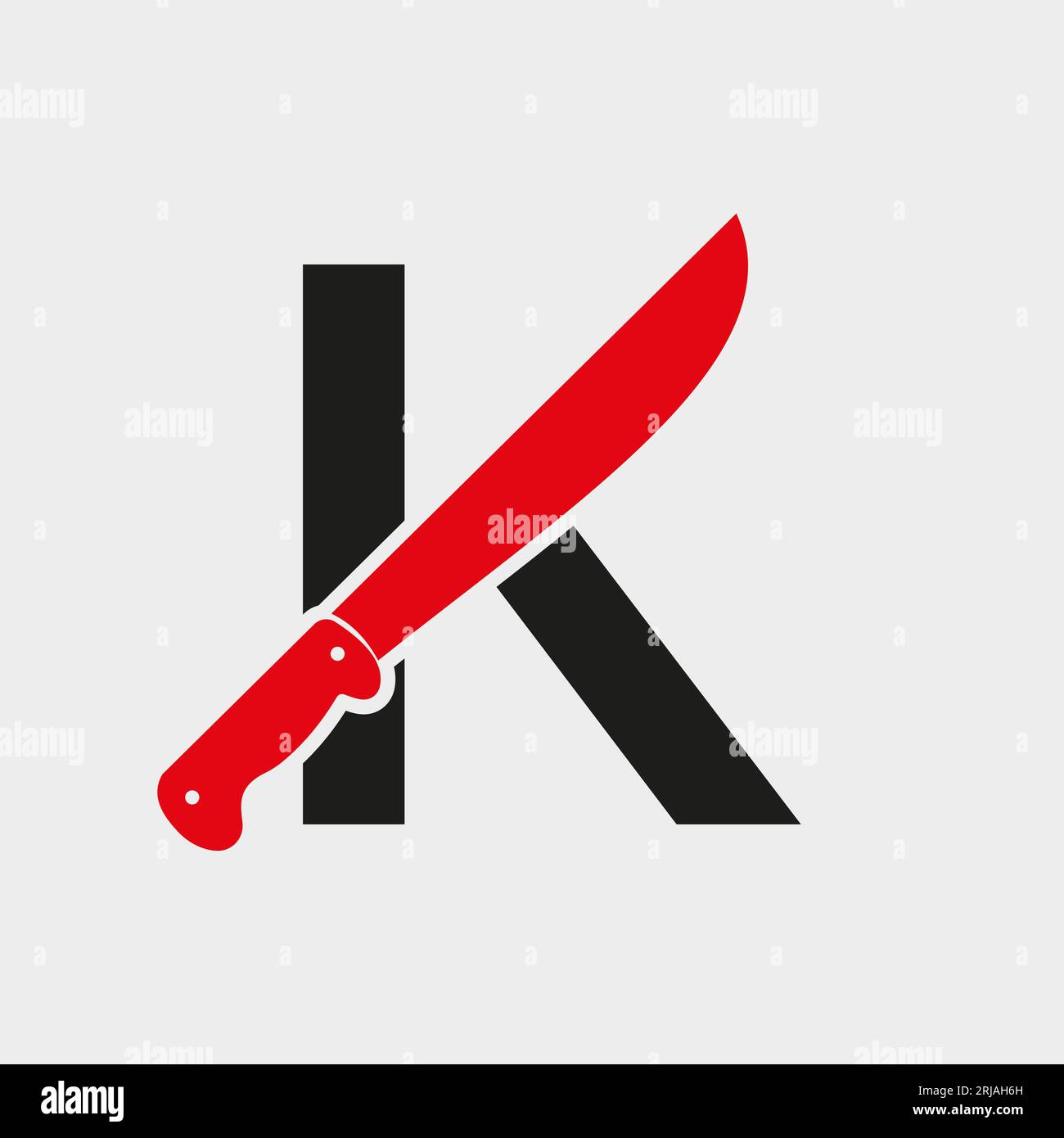 Letter K Knife Logo Design Vector Template Knife Symbol With Alphabet ...