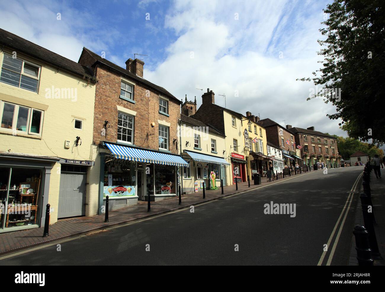 Shops in Ironbridge, Telford, Shropshire, England, UK Stock Photo - Alamy
