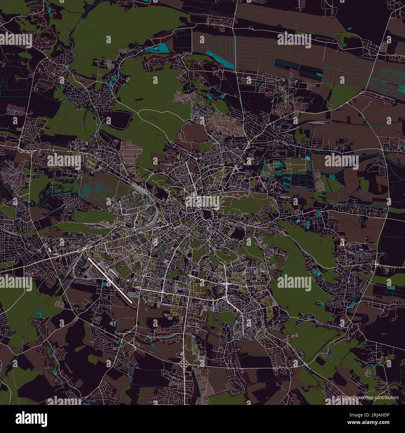 Vector city map of Lviv, Lviv Oblast, Ukraine Stock Vector Image & Art ...