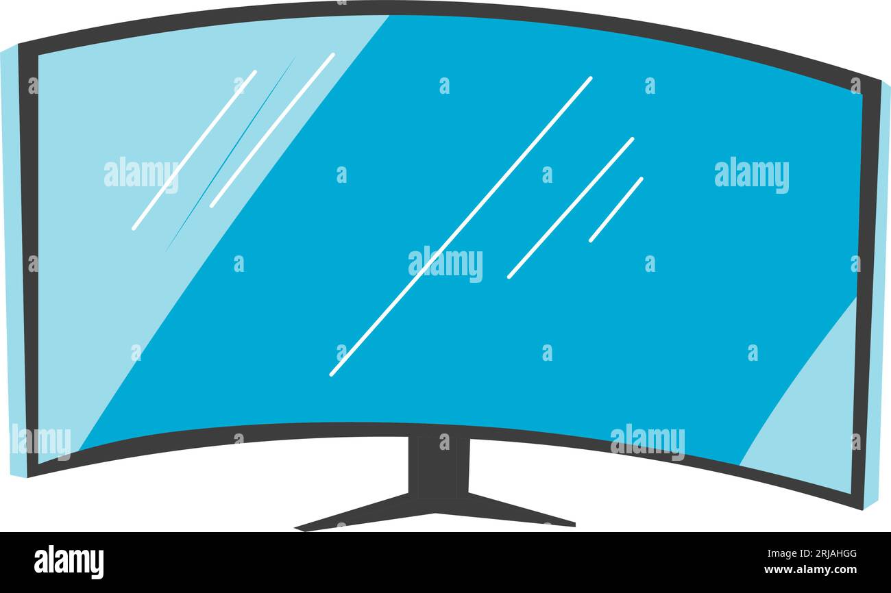Screen of computer or television, wide monitor Stock Vector Image & Art ...