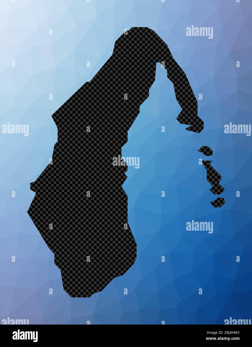 Aitutaki geometric map. Stencil shape of Aitutaki in low poly style ...