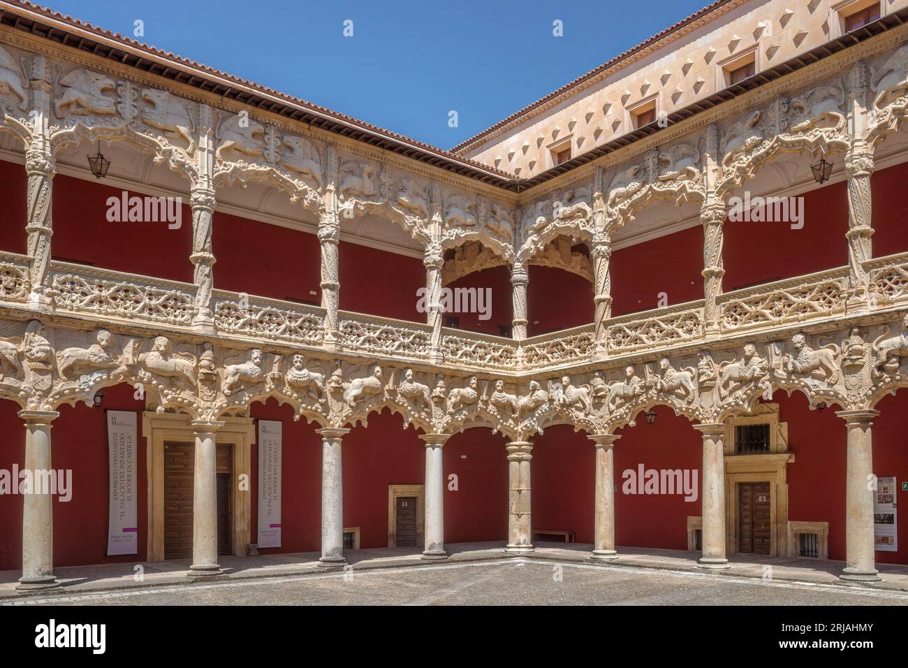 Palace of the Dukes of the Infantado in Elizabethan Gothic style with ...