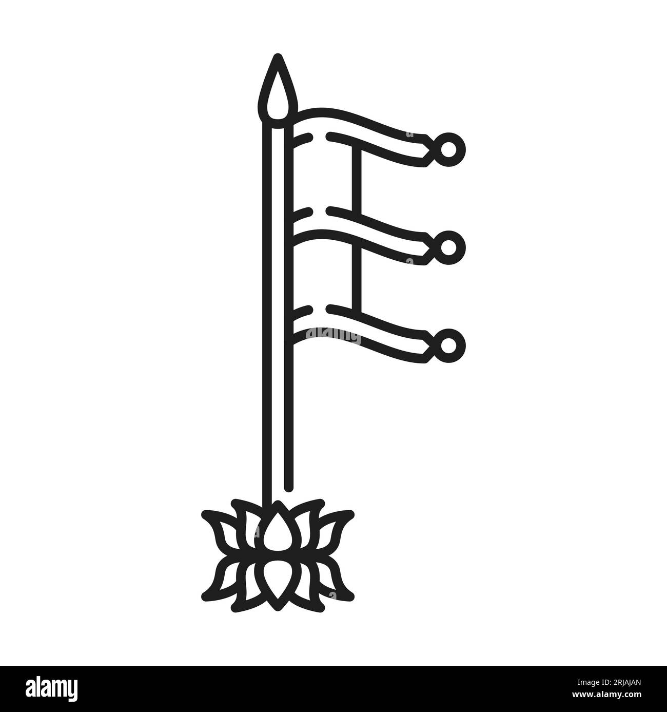 Dhwaja temple flag hi-res stock photography and images - Alamy