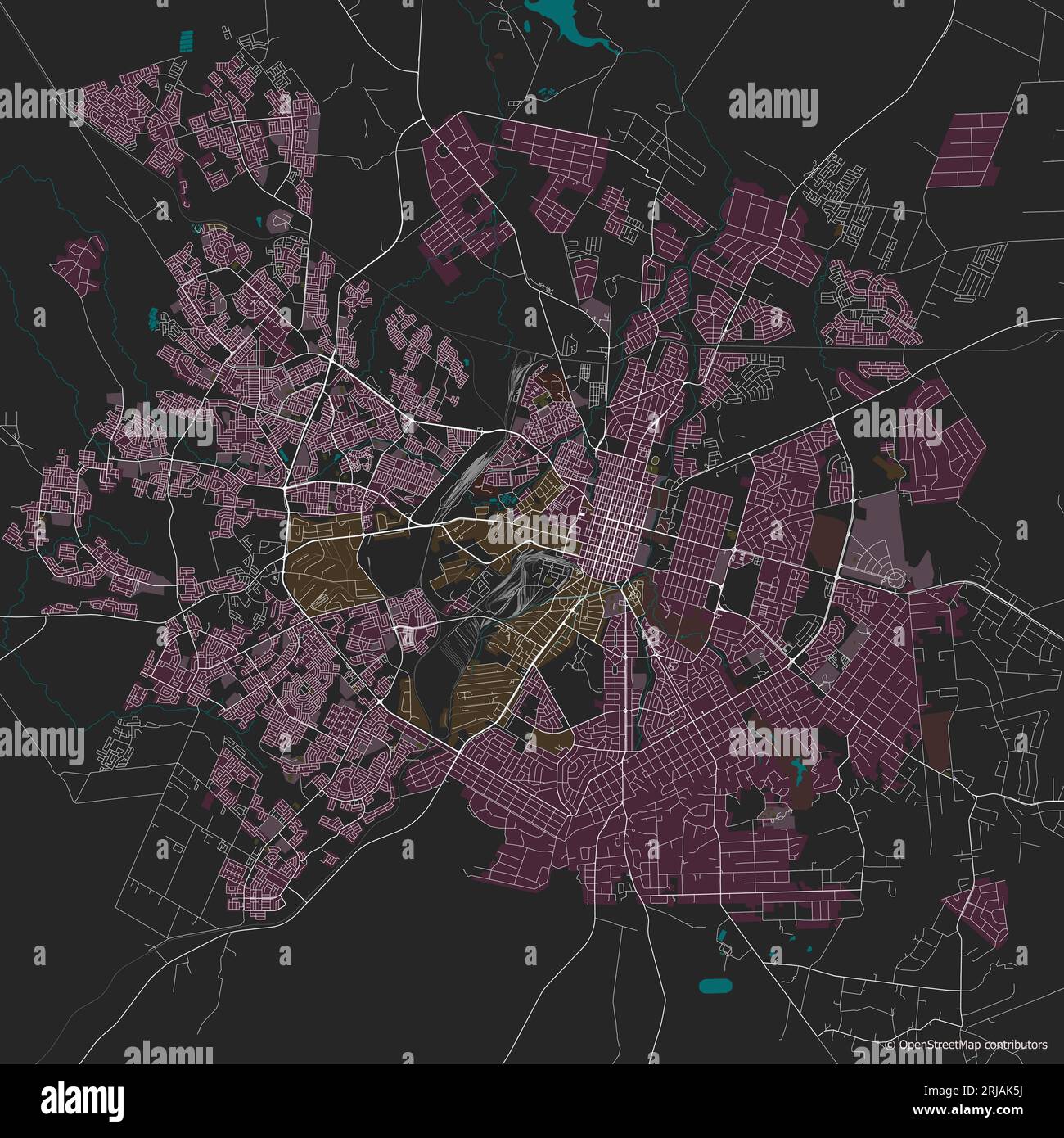 Vector city map of Bulawayo, Zimbabwe Stock Vector Image & Art - Alamy