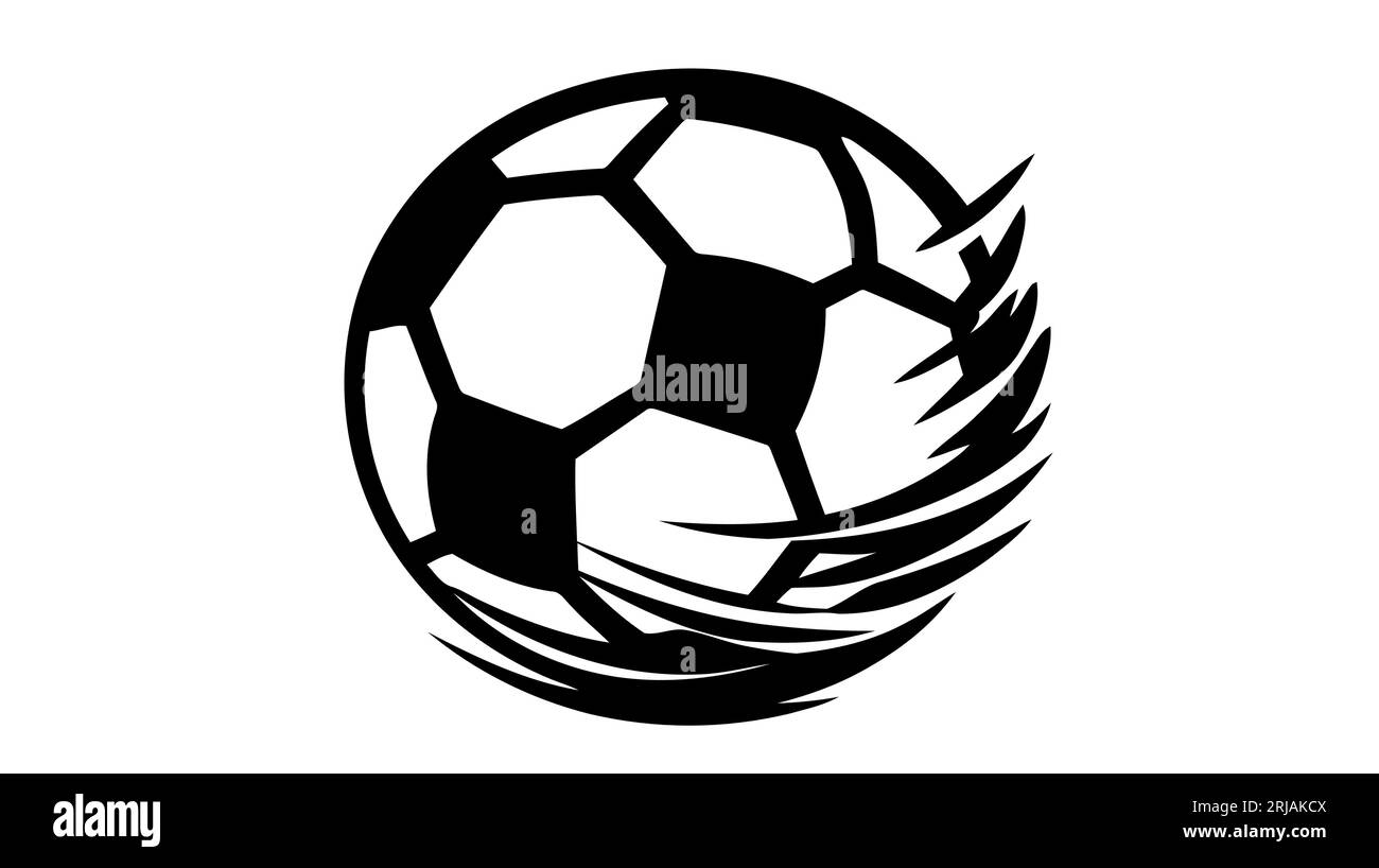 Vector Soccer ball on white background. European football logo ...