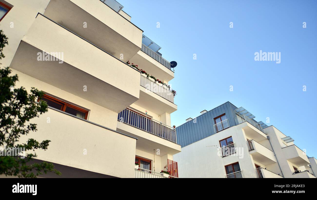 Modern residential complex new infrastructure hi-res stock photography ...