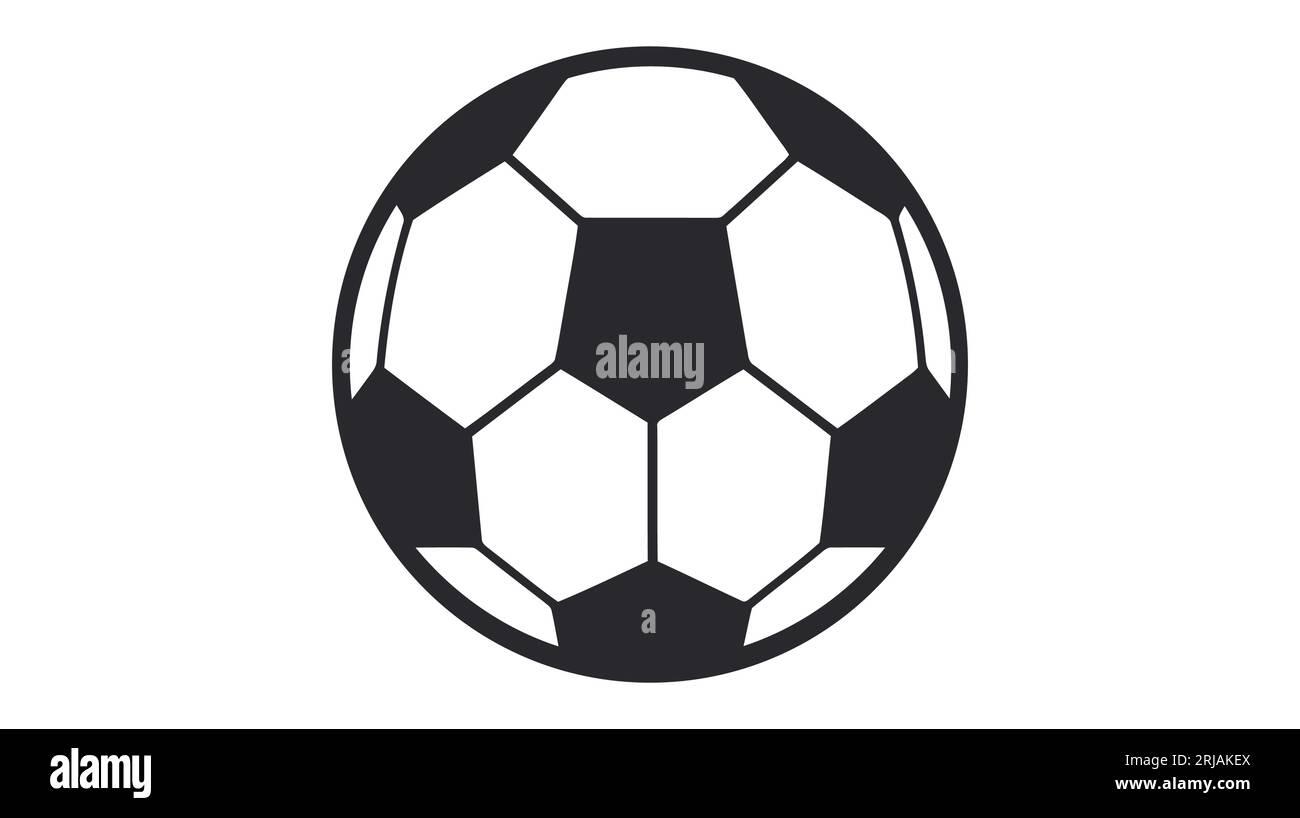 Vector Soccer ball on white background. European football logo ...
