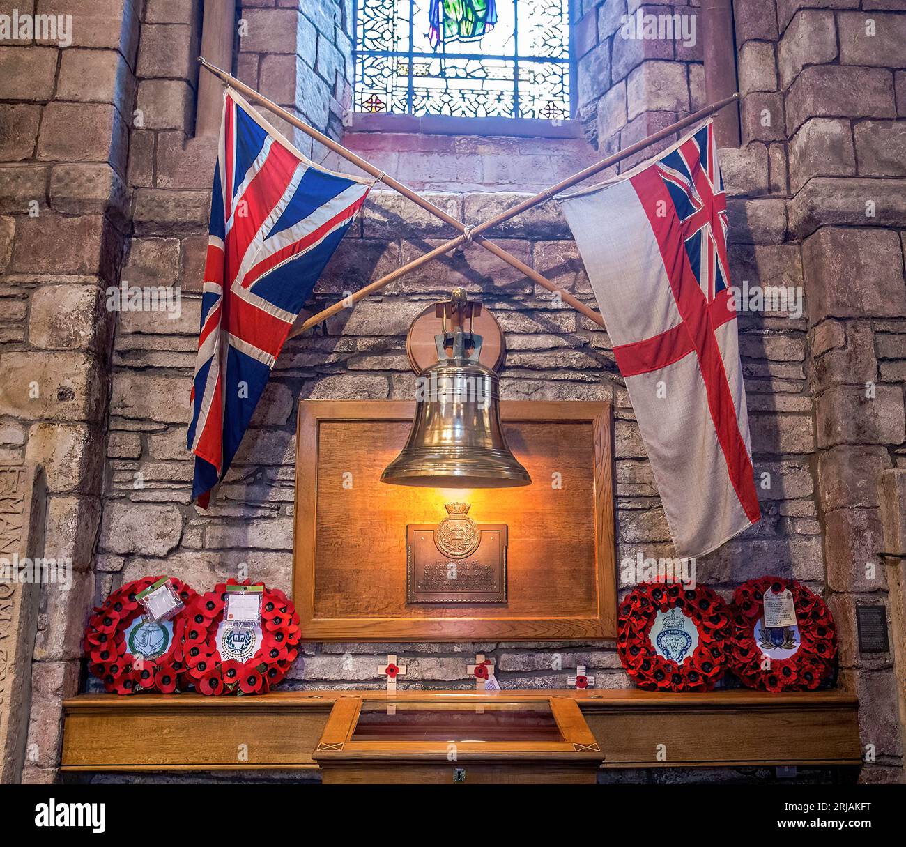 HMS Royal Oak's bell Stock Photo - Alamy