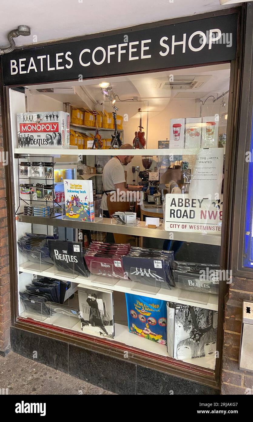 BEATLES Coffee shop Stock Photo - Alamy