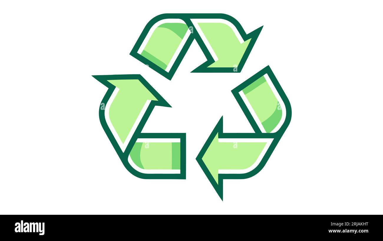 Recycle sign isolated on white background. Vector web icon Stock Vector ...