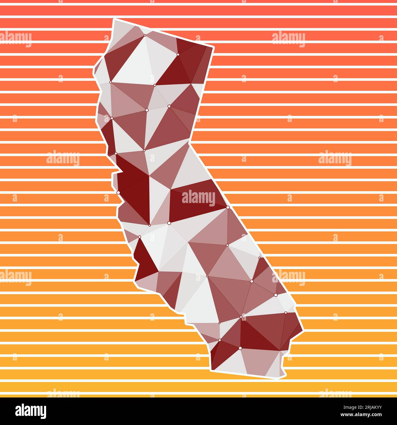 California map on american Stock Vector Images - Alamy