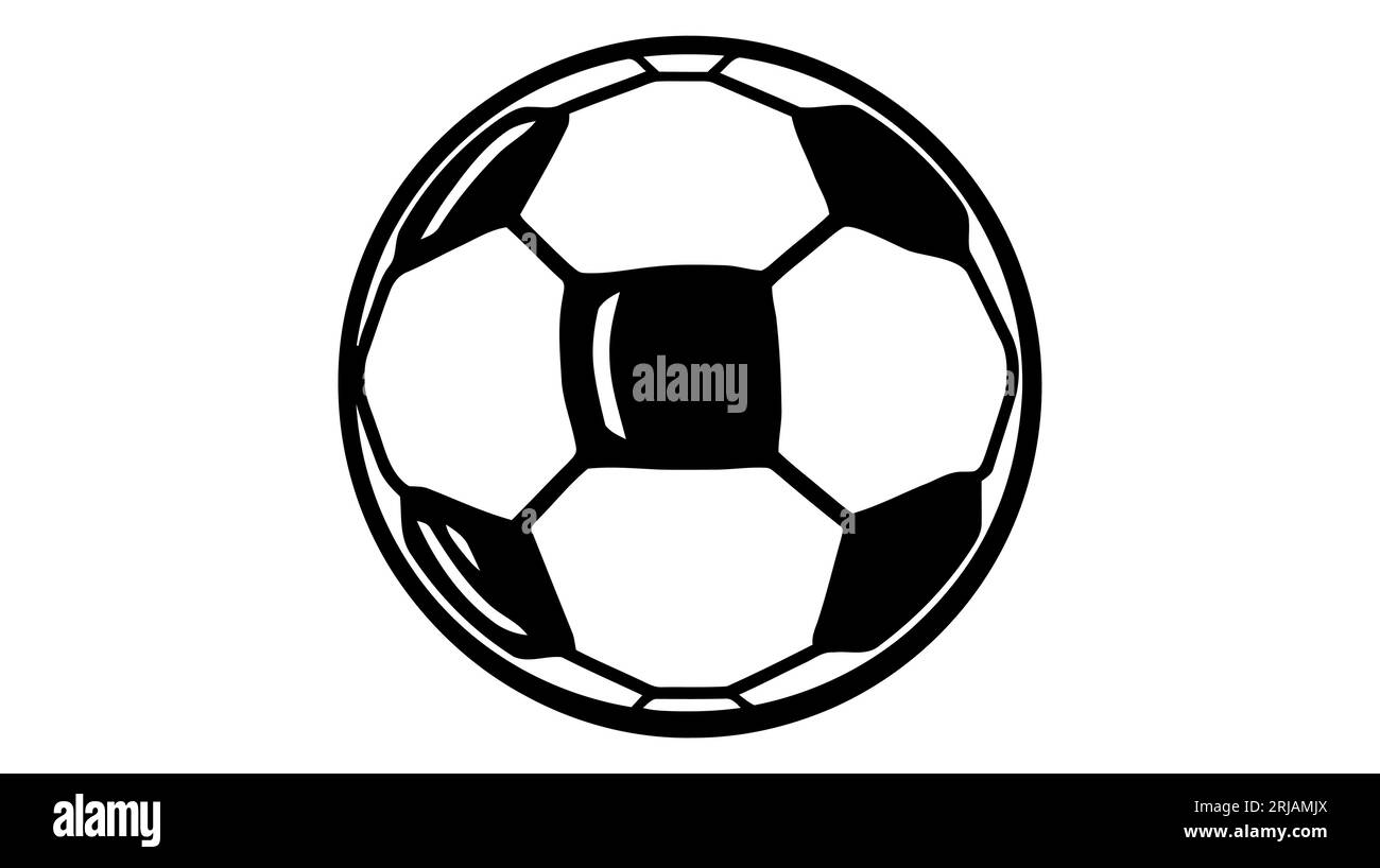 Vector Soccer ball on white background. European football logo ...