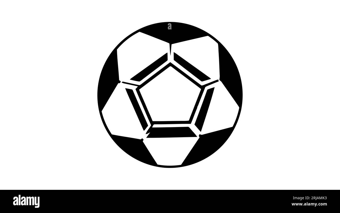 Vector Soccer ball on white background. European football logo ...